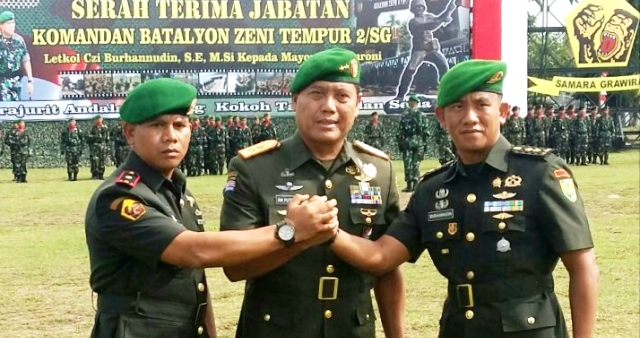 Mayor CZI Zamroni Dilantik Jadi Danyon Zipur 2/SG - divianews.com