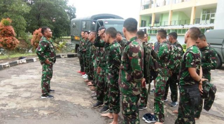 Yonif 141/AYJP Gelar Garjas Bagi Prajurit Baru Masuk Batalyon ...