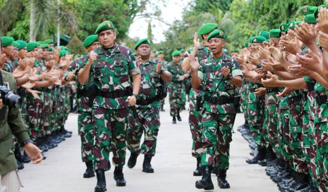 Usai Bertugas di Lombok, Satgas Yonzipur 2/SG Kembali ke Markas ...